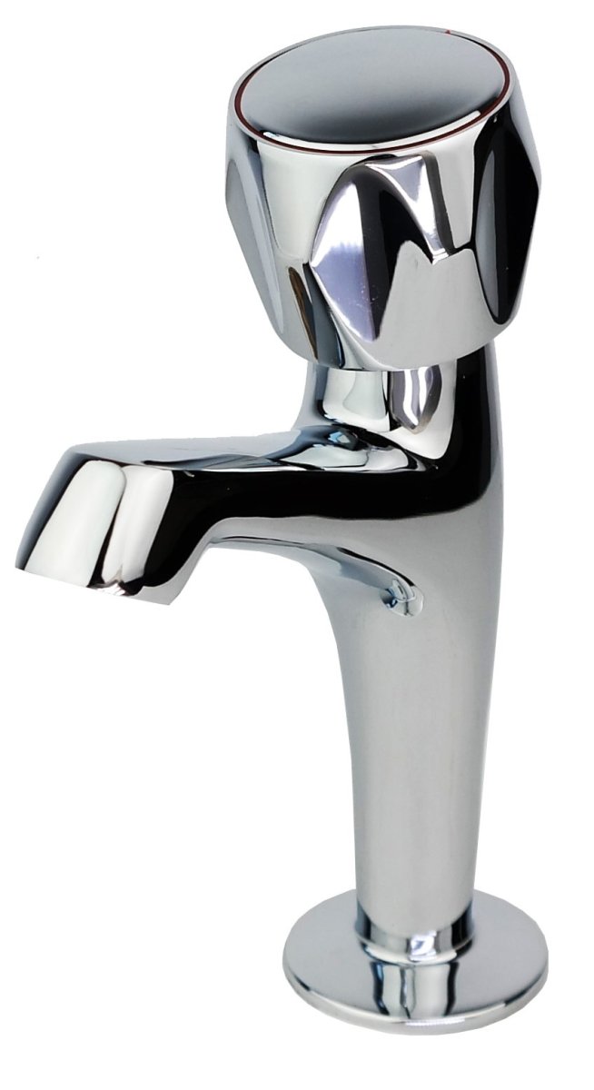 600SR - High Neck Pillar Tap, Dome Head - Oxford Hardware
