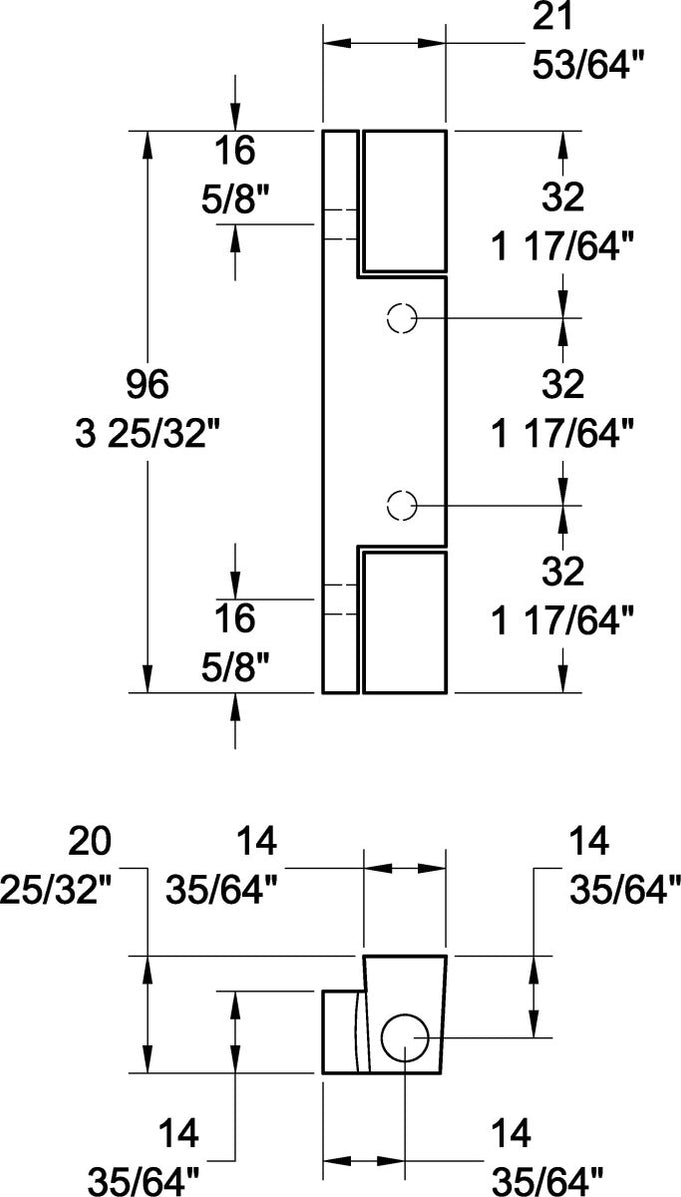 Edgemount Hinge - Oxford Hardware