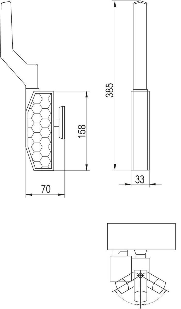 Edgemount Latch :: 1800 Series - Oxford Hardware