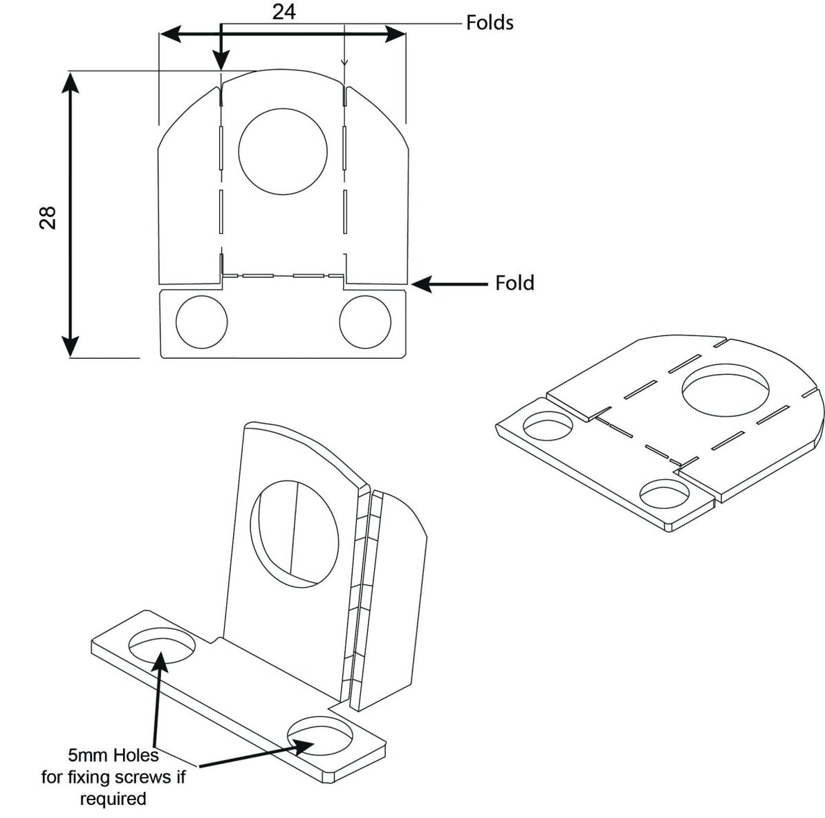 Element Support Clip - Oxford Hardware