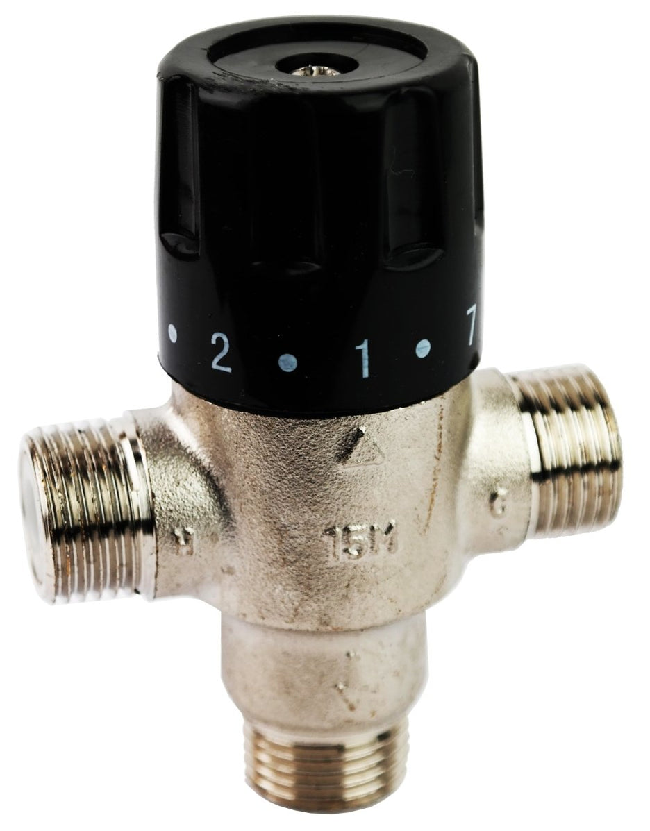 GR100HW - Black Dial Mixer Valve - Oxford Hardware