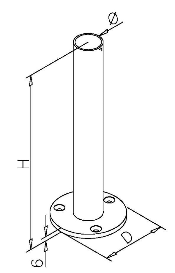 Inner Tube with Flange - Oxford Hardware