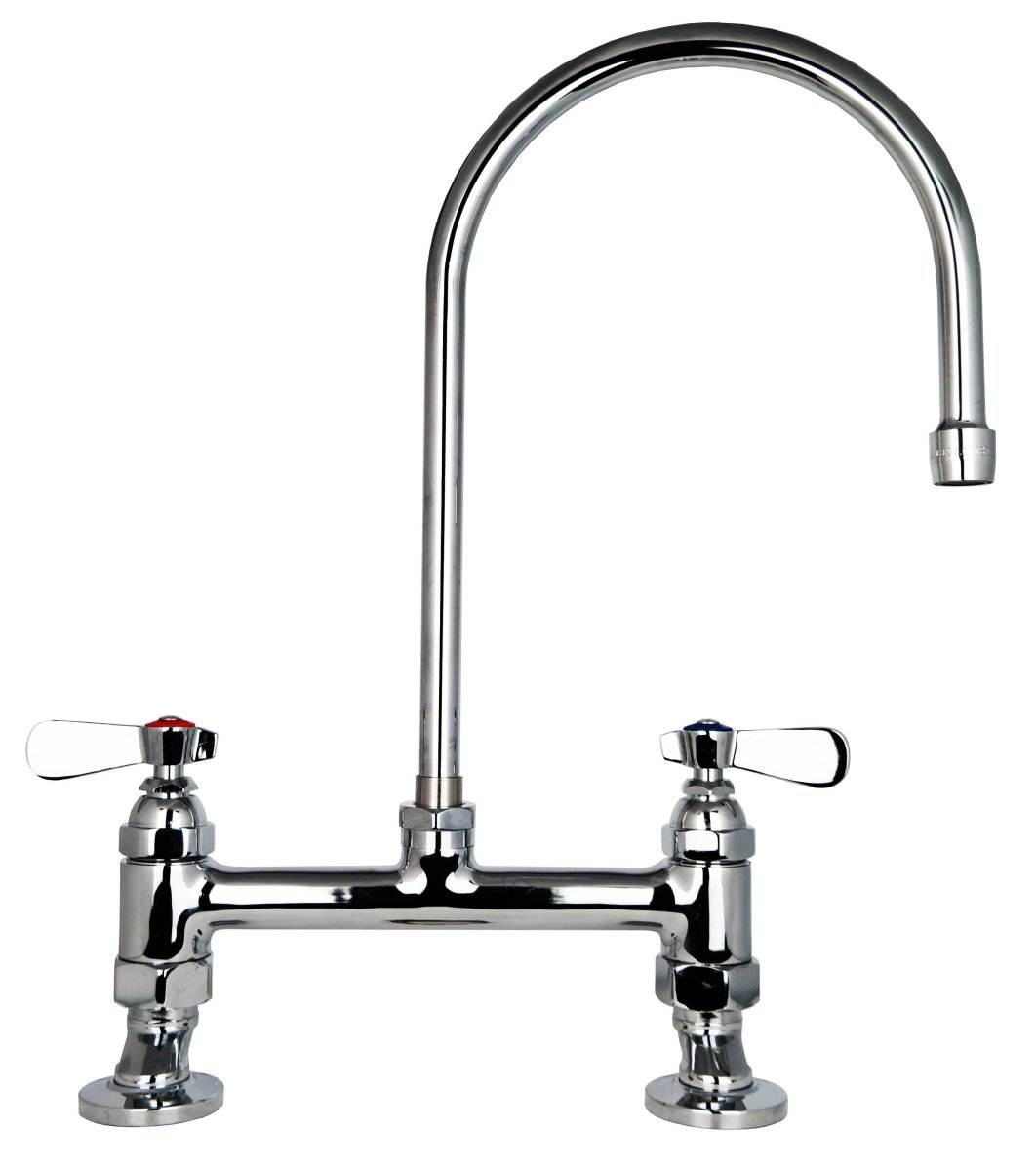 OHD3G8 - Twin pedestal, Twin feed Pantry Tap with 8" Gooseneck Spout ...