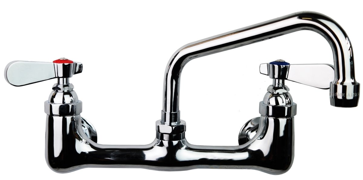 OHWPT12 - Twin pedestal, Twin Feed Tap with 12" Spout - Oxford Hardware