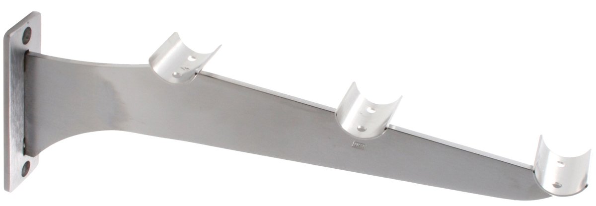 Stainless Steel Fixed 3 Rail Tray Slide Bracket - Oxford Hardware